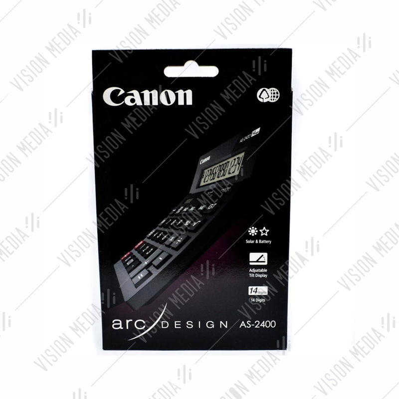 CANON 14-DIGIT ARC DESIGN CALCULATOR (AS-2400) | Vision Media Supplies