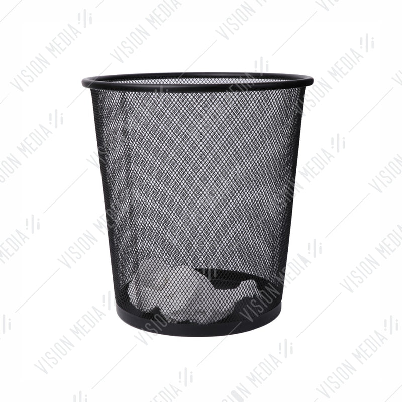 METAL WIRE MESH WASTE BASKET (LARGE) | Vision Media Supplies