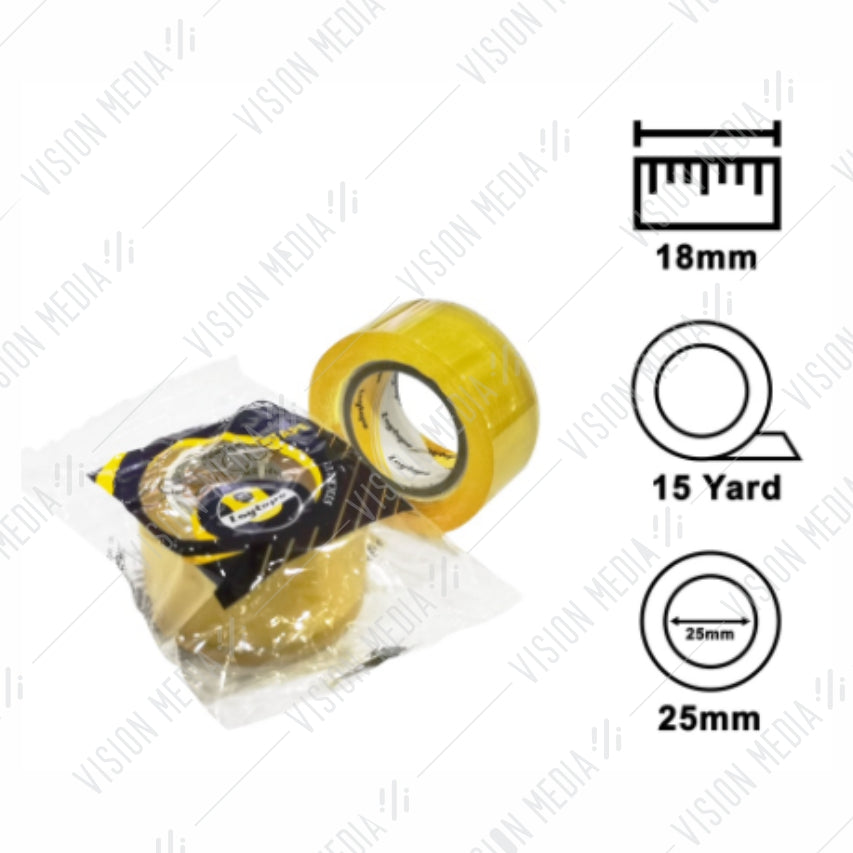 CELLOPHANE TAPE 18MM X 15 YARDS (LOYTAPE) | Vision Media Supplies