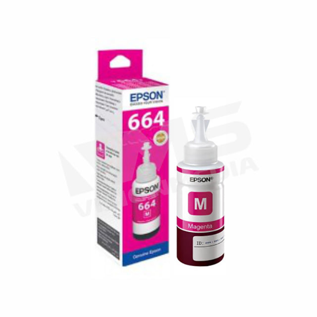 EPSON T6643 MAGENTA INK BOTTLE CARTRIDGE (T664300) | Vision Media Supplies