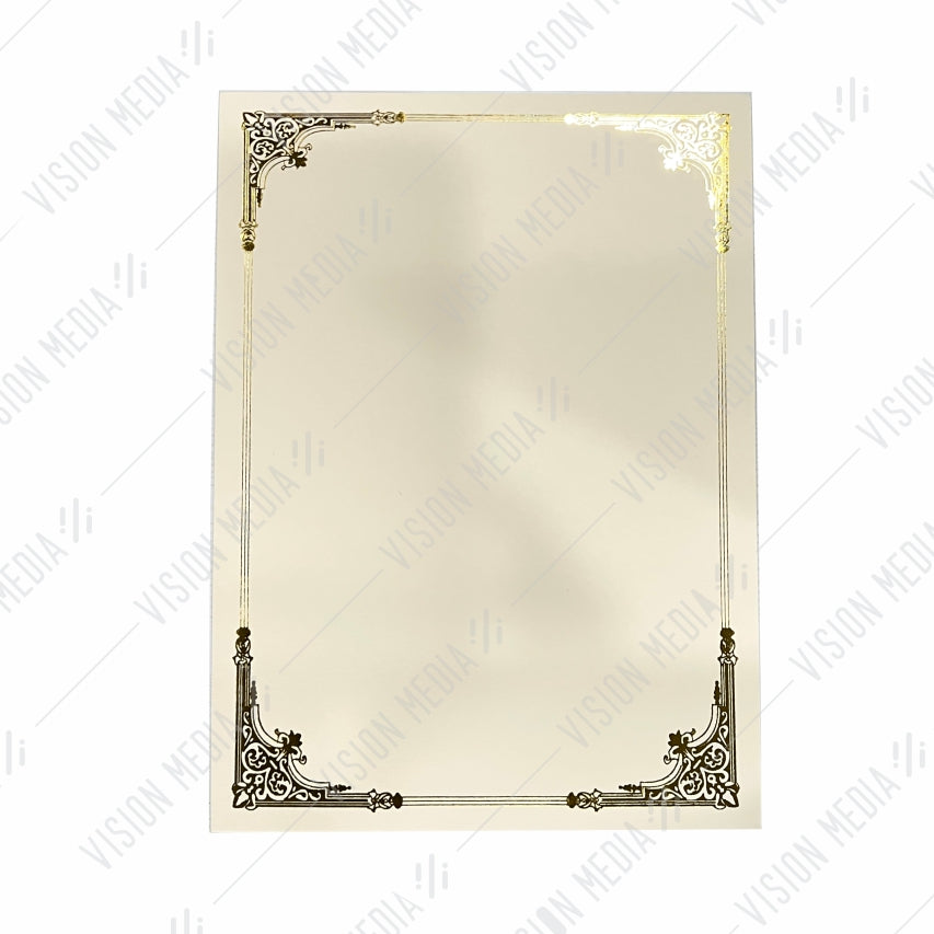 A4 SIZE 160GSM CERTIFICATE PAPER WITH DESIGN (100SHEET/PACK) | Vision ...