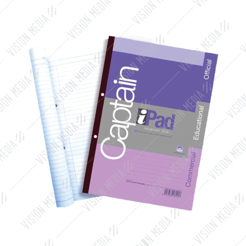 CAPTAIN A4 SIDE OPENING TEST PAD (80GSM, 78'S) | Vision Media Supplies