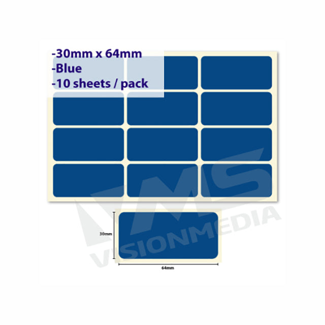 LABEL STICKER 32MM X 64MM | Vision Media Supplies
