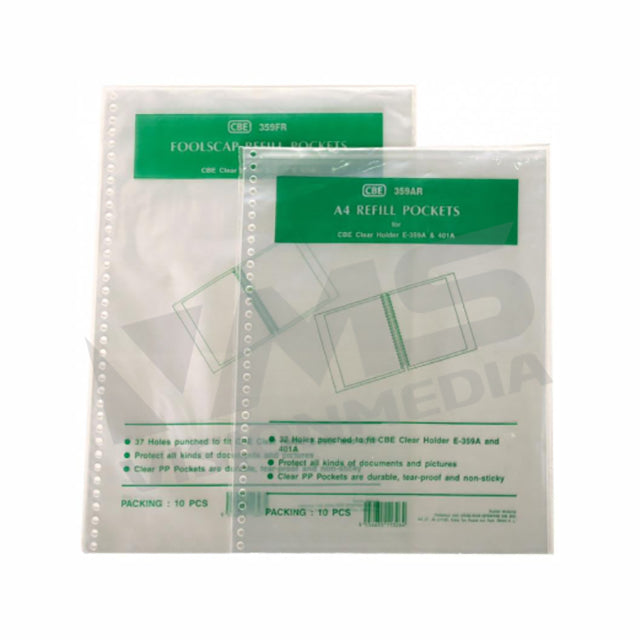 REFILL POCKET FOR CLEAR FOLDER (A4 SIZE) (10 SHTS) (359AR) | Vision ...