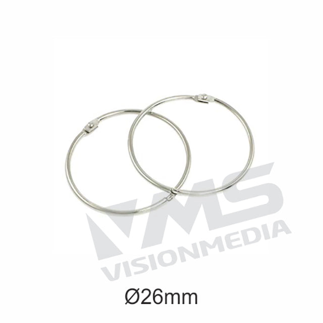 CARD RING 26MM DIAMETER (10 PCS / PACK) | Vision Media Supplies