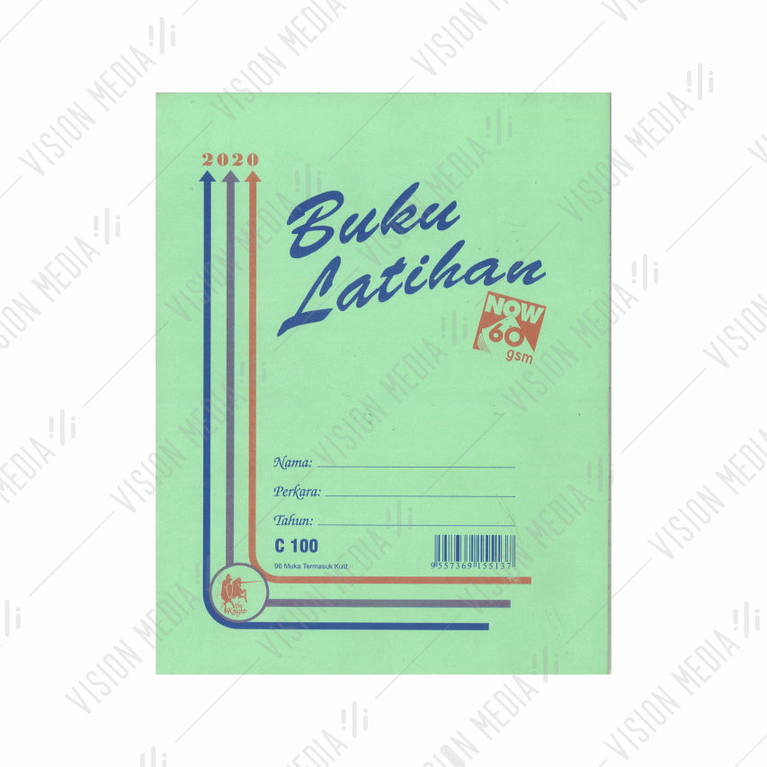 MANILA CARD COVER EXERCISE BOOK 100 PAGES (60GSM) (KNIGHT) | Vision ...