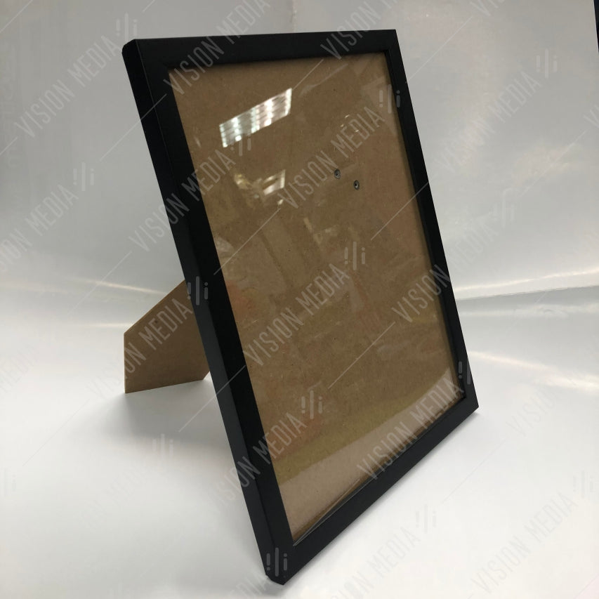 A4 SIZE BASIC BLACK WOODEN PHOTO FRAME WITH GLASS FRAME | Vision Media ...