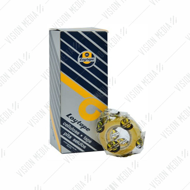 CELLOPHANE TAPE 18MM X 15 YARDS (LOYTAPE) | Vision Media Supplies