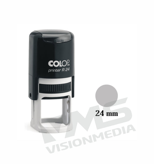 ROUND SELF INKING RUBBER STAMP COLOP (Ø23MM) R24 | Vision Media Supplies