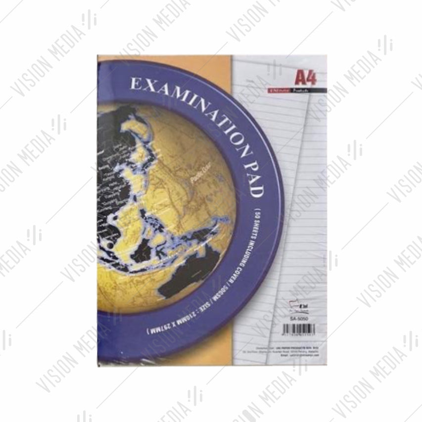 UNI A4 SIZE EXAM PAD SIDE BIND (50GSM, 50 SHEETS) (SA5050) | Vision ...