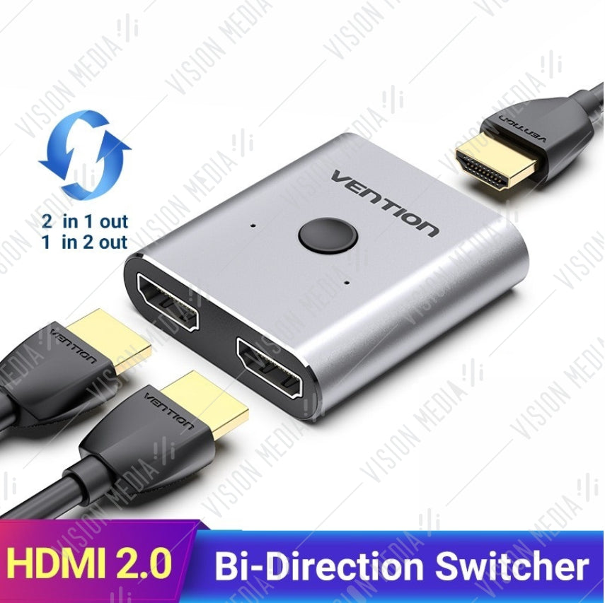 VENTION 2 PORT HDMI BI-DIRECTION SWITCH (AFUH0) | Vision Media Supplies