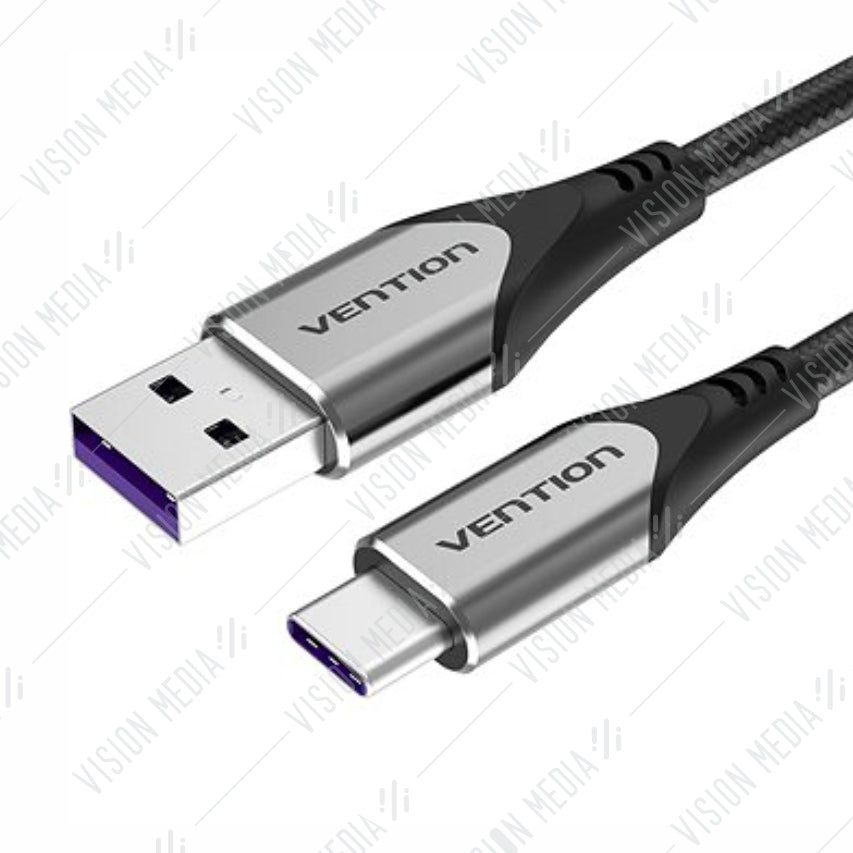 VENTION USB TYPE A TO TYPE-C 5A CHARGING CABLE | Vision Media Supplies
